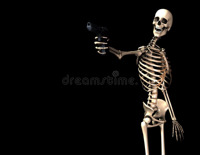 Skeleton And Gun 8 Picture. Image: 4580443