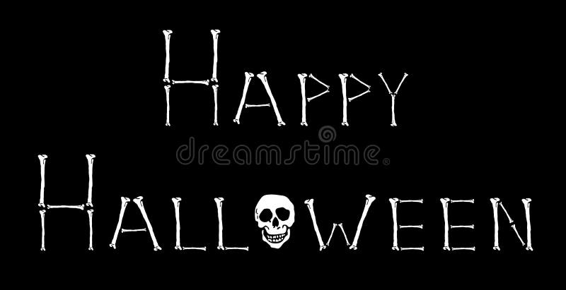 Skeleton Halloween Sign Picture. Image: 6271695