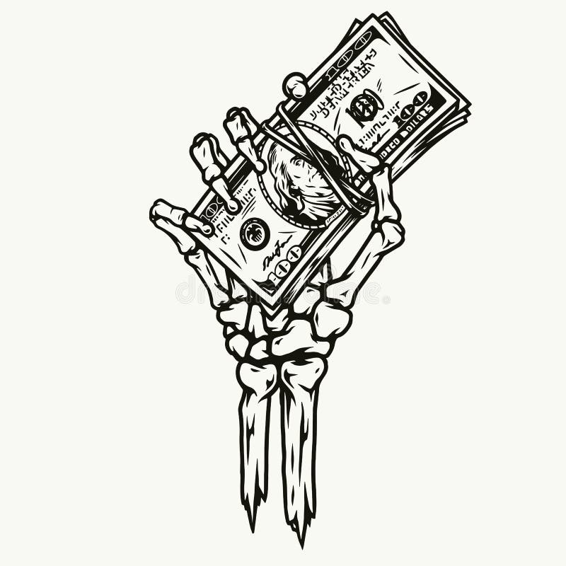 Hand and Dollar Symbol with Money Concept Stock Vector - Illustration ...