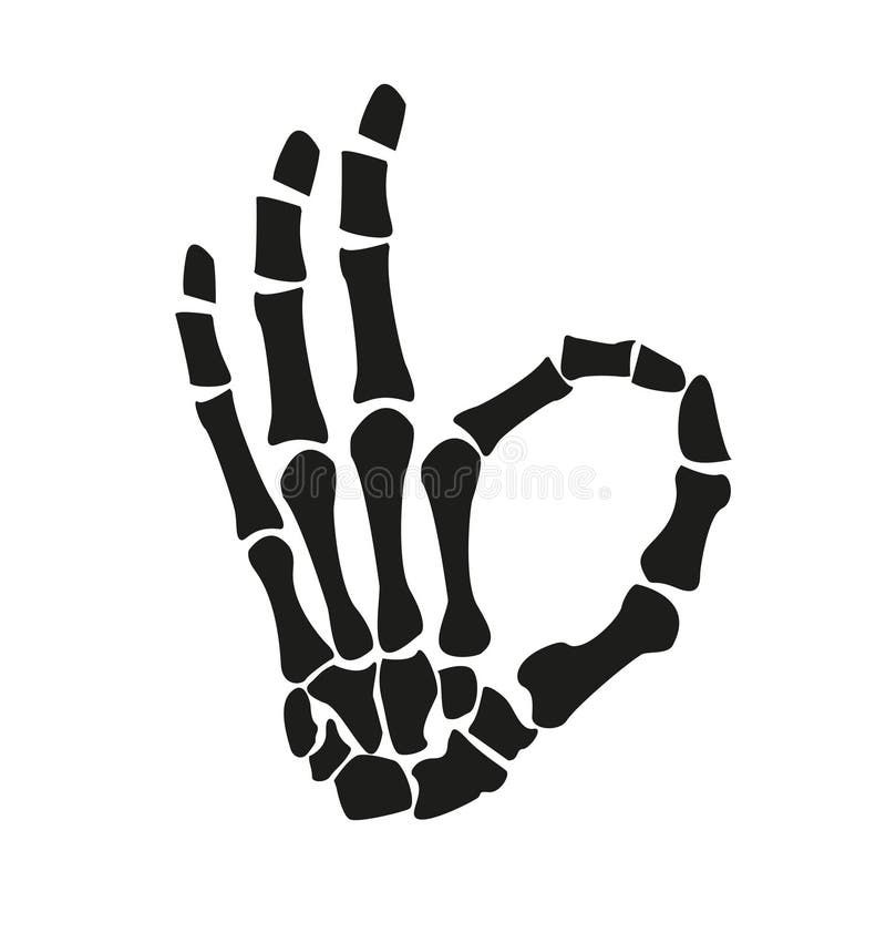 Skeleton Hand Gesture Stock Illustrations – 707 Skeleton Hand Gesture ...