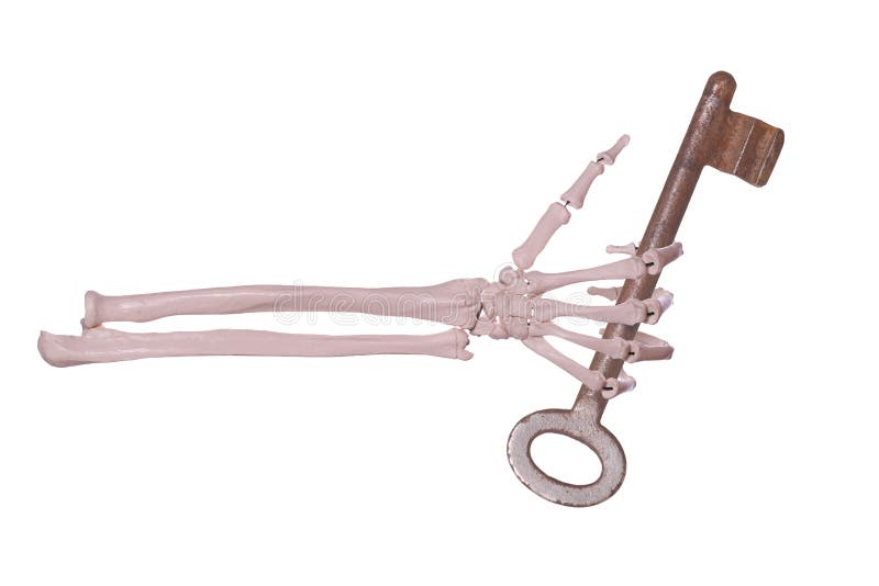 Skeleton Hand with Rusty Key Stock Photo - Image of dead, finger: 31171740