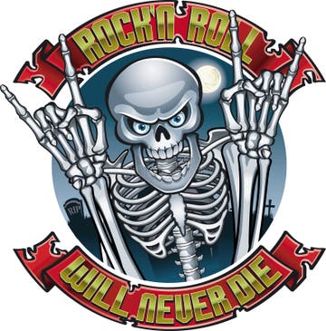 Rock Horn Sign Skeleton Stock Illustrations – 51 Rock Horn Sign ...