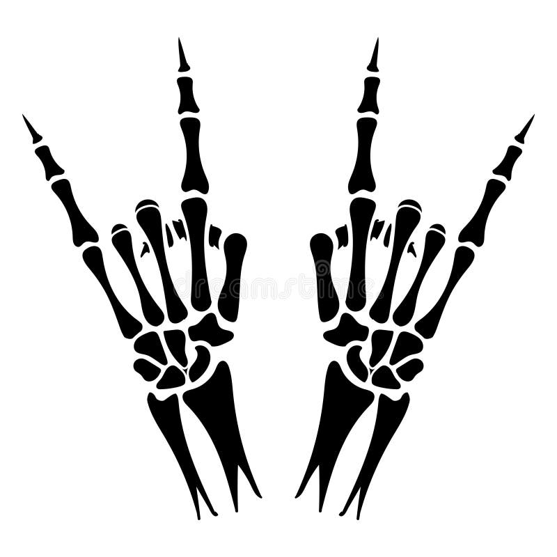 Skeleton Hands Vector