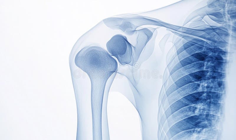 A Skeleton of a Human Arm with a Broken Shoulder Stock Illustration ...