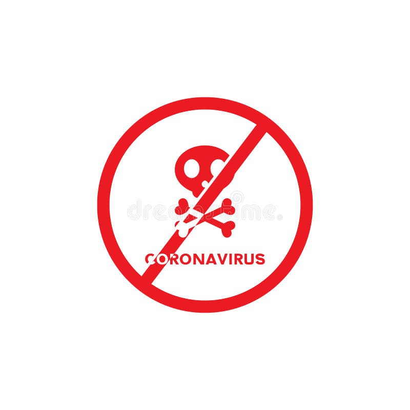 Skeleton Icon. Coronavirus Stop Stock Vector - Illustration of death ...