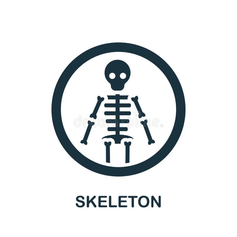 Skeleton Icon. Simple Element from Internal Organs Collection. Creative ...
