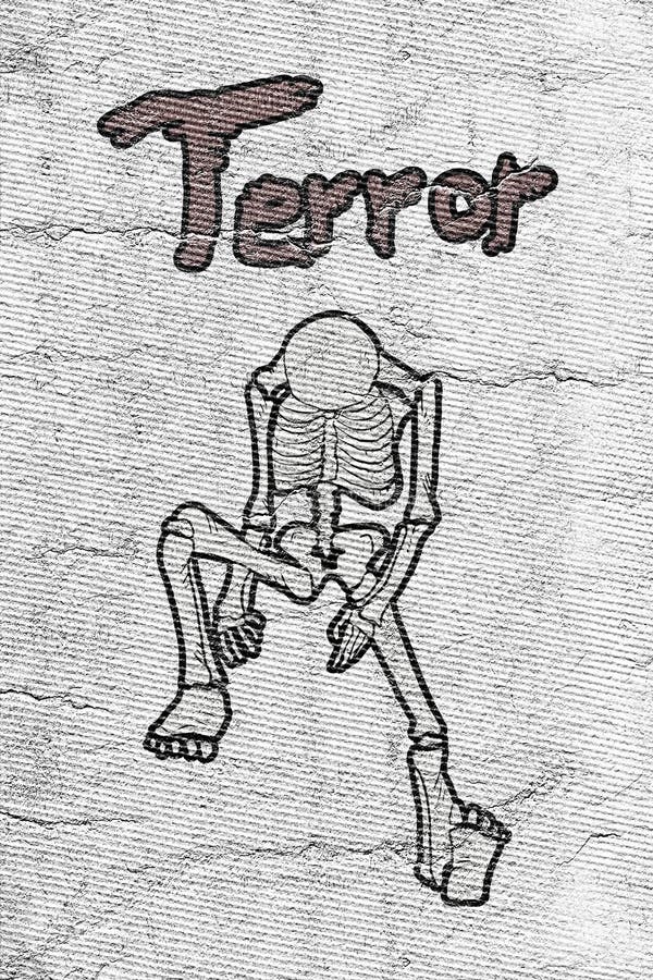 Cry skeleton stock vector. Illustration of creative, comic - 48568460