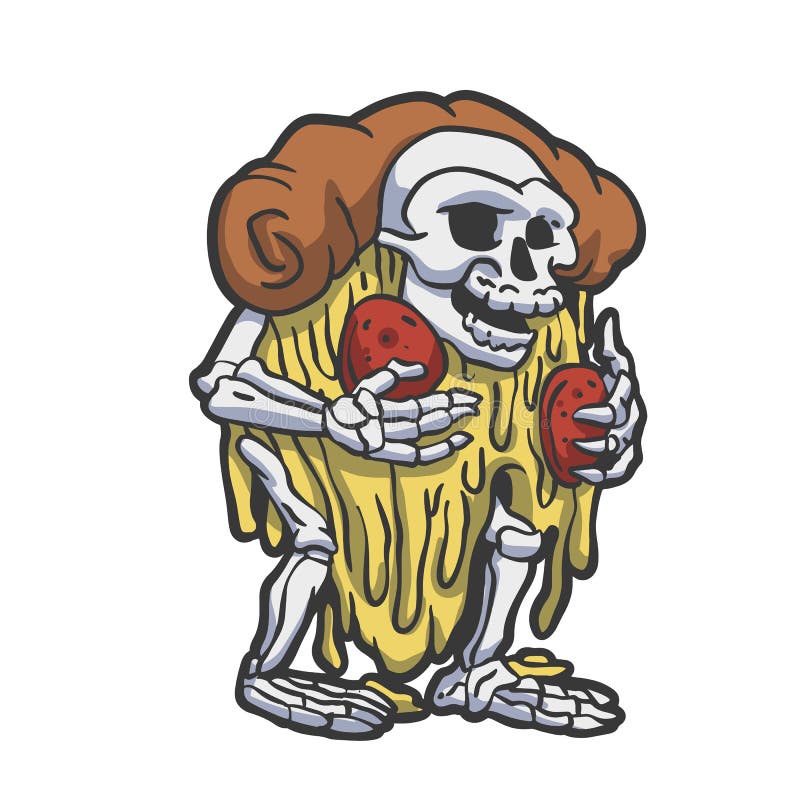 Skeleton Pizza Stock Illustrations – 90 Skeleton Pizza Stock ...