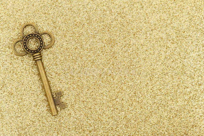 Gold Keys Background that is Seamless Stock Image - Image of pattern ...