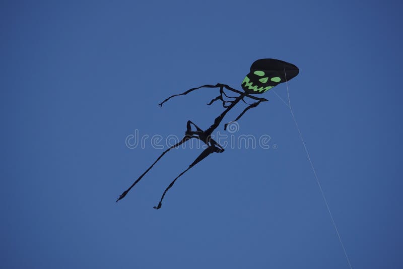 Skeleton Kite Against Blue Sky Stock Photo - Image of skeleton ...