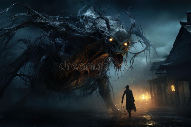 Skeleton Nightmare. Generate Ai Stock Illustration - Illustration of ...