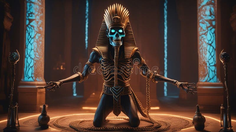 A Skeleton Pharaoh that Has Been Transformed into a Monster by a Mad ...