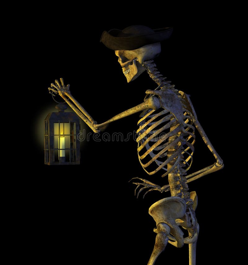 Skeleton Pirate stock illustration. Illustration of wheel - 937283
