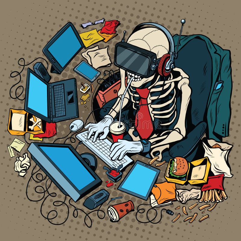 Computer Repair stock illustration. Illustration of cartoon - 44335