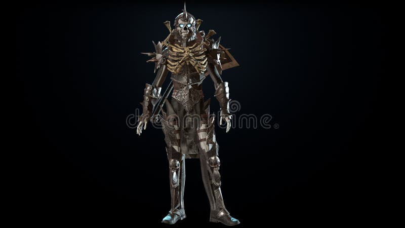 Skeleton, Render 3D Model on the Background Stock Illustration ...