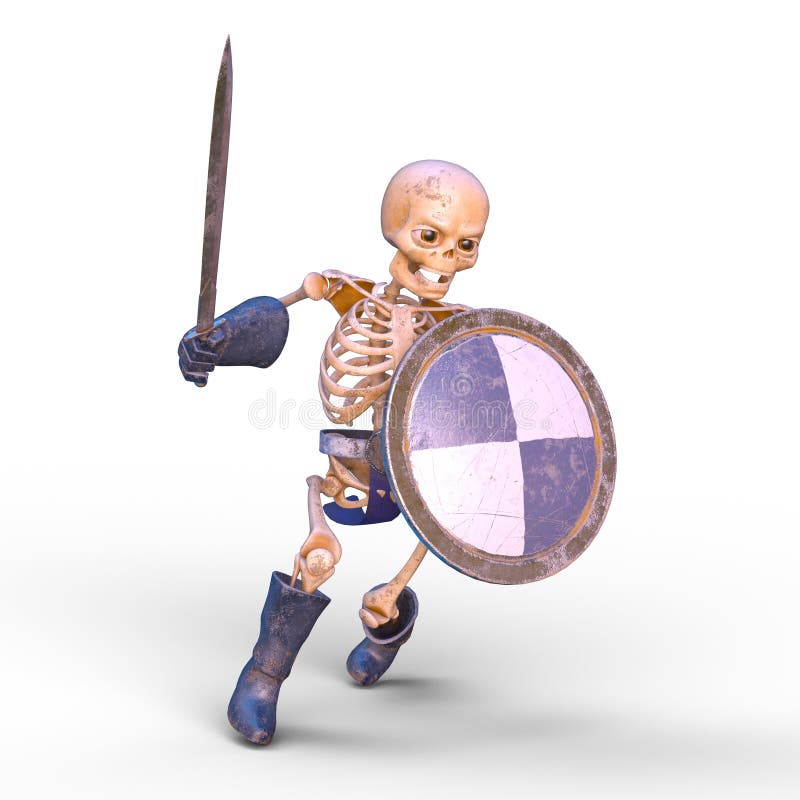 Skeleton Ritter Character Sprites Vektor Abbildung - Illustration von ...