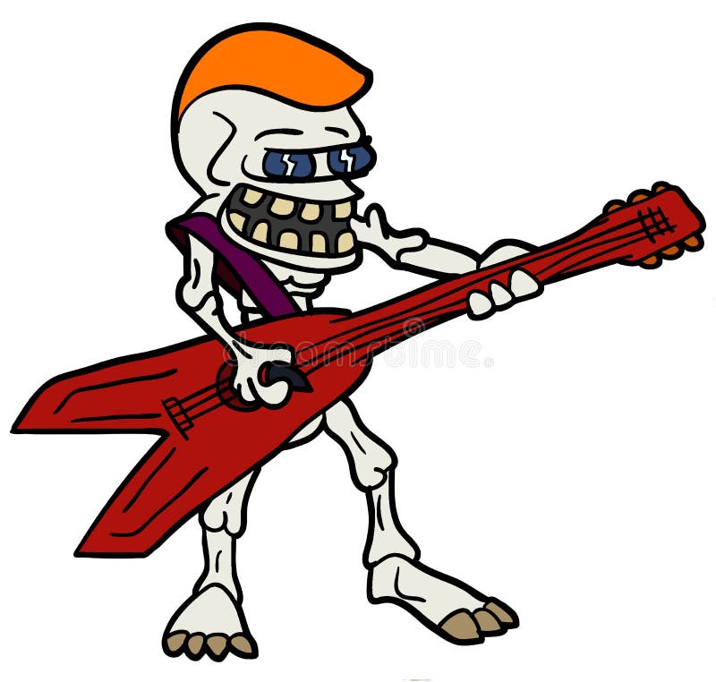 Skeleton Rocker stock illustration. Illustration of metal - 25173866