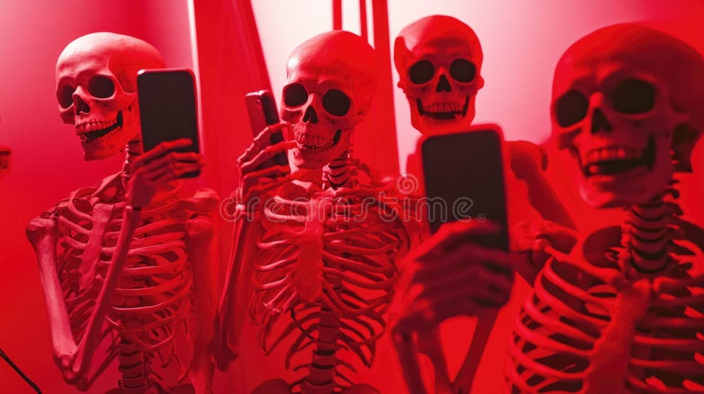 Skeleton Selfie stock photo. Image of skulls, selfies - 364024448