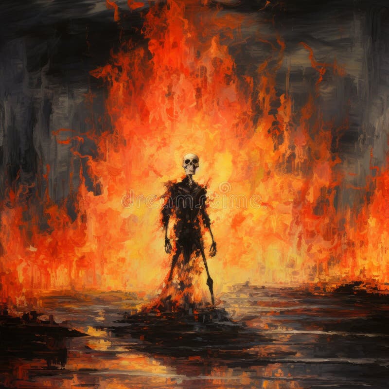 Intense Emotion: a Danny Roberts-inspired Painting of a Skeleton ...