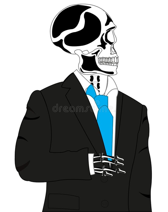 Skeleton Business Suit Stock Illustrations – 130 Skeleton Business Suit ...