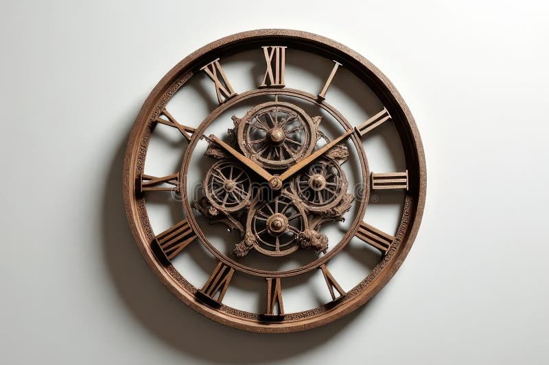 Skeleton Wall Clock Design stock illustration. Illustration of ...