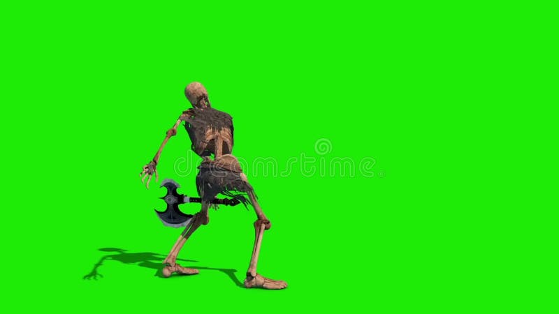 Skeleton Warrior Green Screen Attacks Side Loop 3D Rendering Animation ... Skeleton Warrior Green Screen Attacks Side Loop 3D Rendering Animation ...