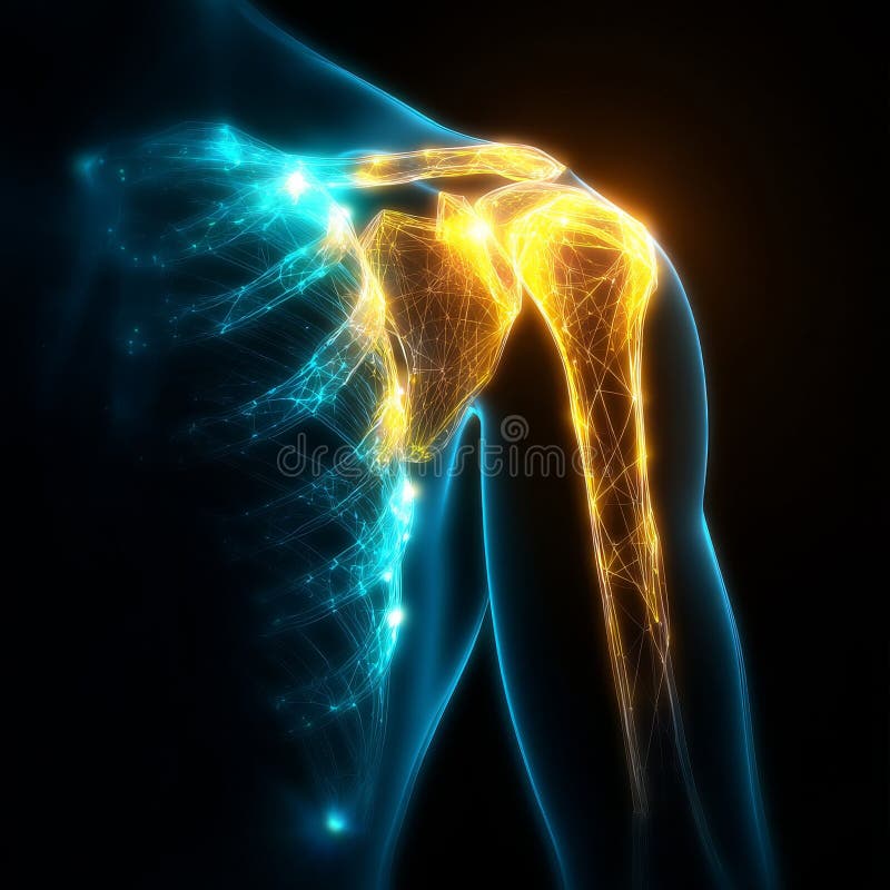 The Skeleton, Which is Blue and Yellow in Color, Features a Yellow Bone ...