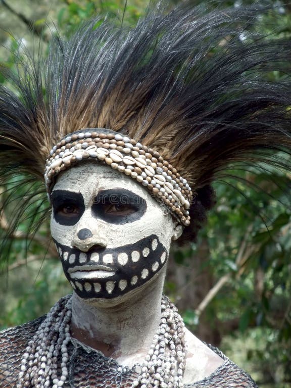 Skeleton woman editorial stock image. Image of goroka - 22642034