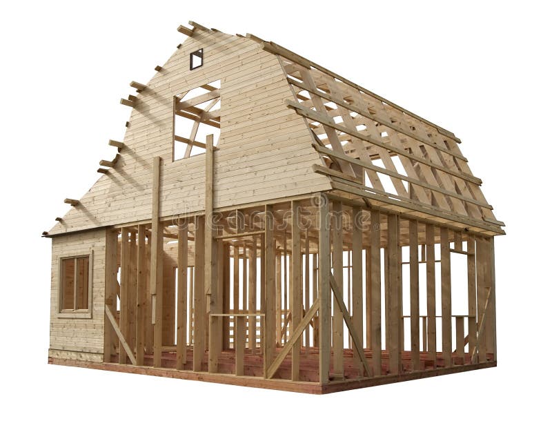 Wood house frame stock photo. Image of house, carpentry - 9057210
