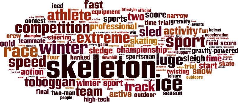 Skeleton word cloud stock vector. Illustration of activity - 192961695