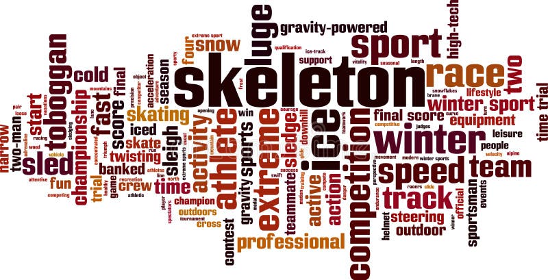Skeleton word cloud stock vector. Illustration of activity - 192961695