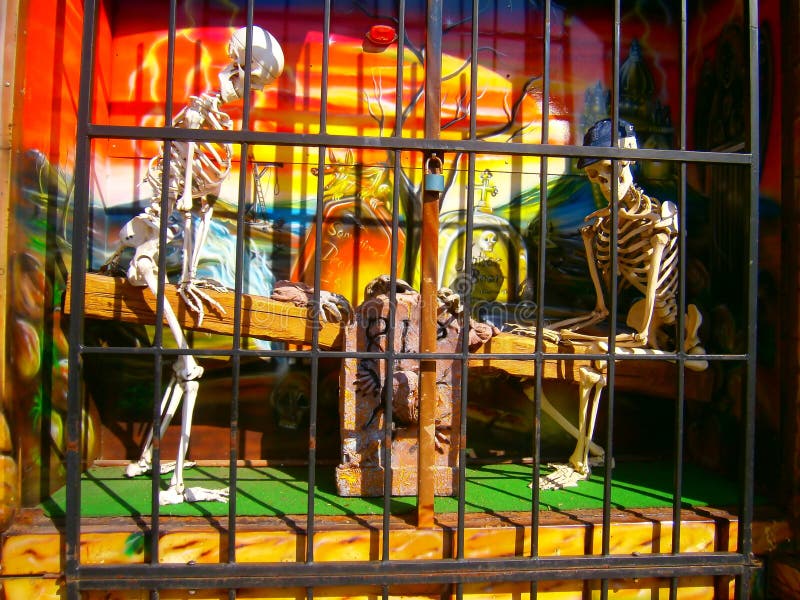 Skeletons in prison stock image. Image of death, skeleton - 73220963