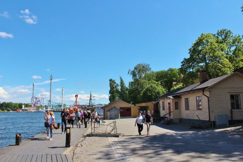 At Skeppsholmen in Stockholm Editorial Image - Image of tourists ...
