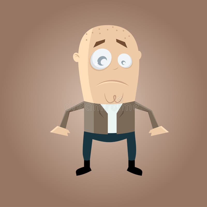 Skeptical hooligan cartoon stock vector. Illustration of person - 38976447