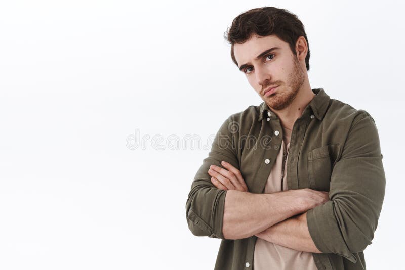 Skeptical and Indecisive Man Facing Difficult Choice, Looking Hesitant ...