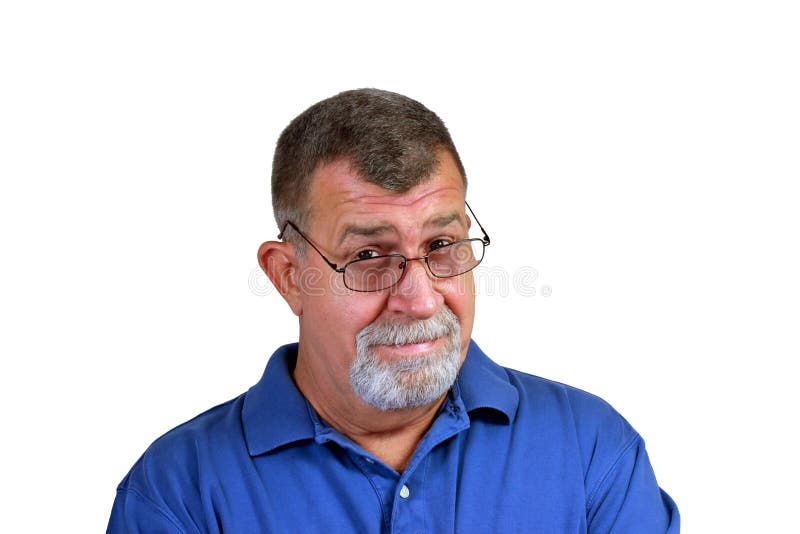 Skeptical Senior Man stock image. Image of baby, doubtful - 21804837