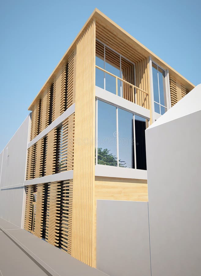 Sketch Architecture Design of Inset House ,3dwire Frame Render Building ...