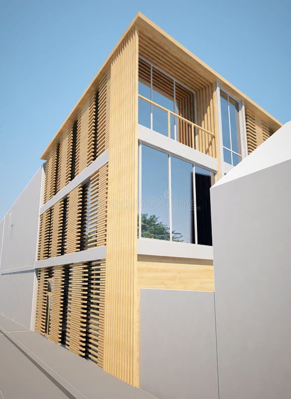 Sketch Architecture Design of Inset House ,3dwire Frame Render Building ...