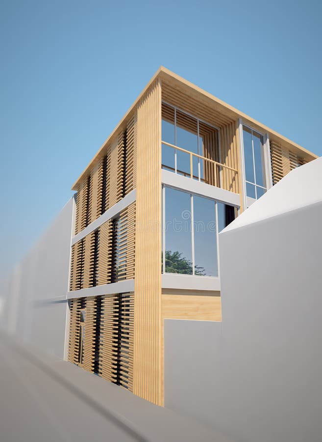 Sketch Architecture Design of Inset House ,3dwire Frame Render Building ...