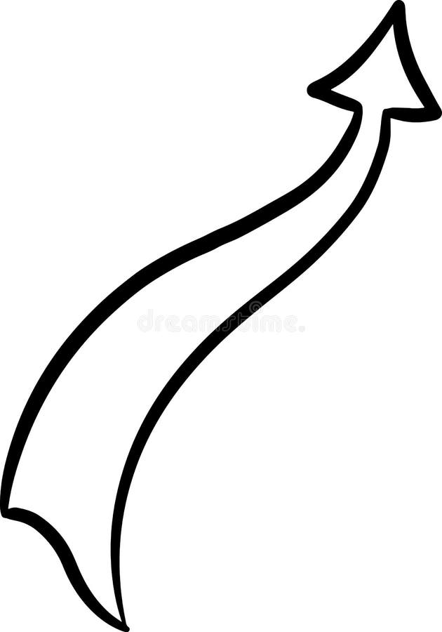 Sketch Arrow Simple Vector Illustration Stock Vector - Illustration of ...