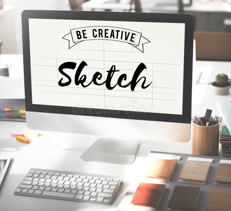 Sketch Art Design Drawing Idea Plan Product Style Concept Stock Image ...