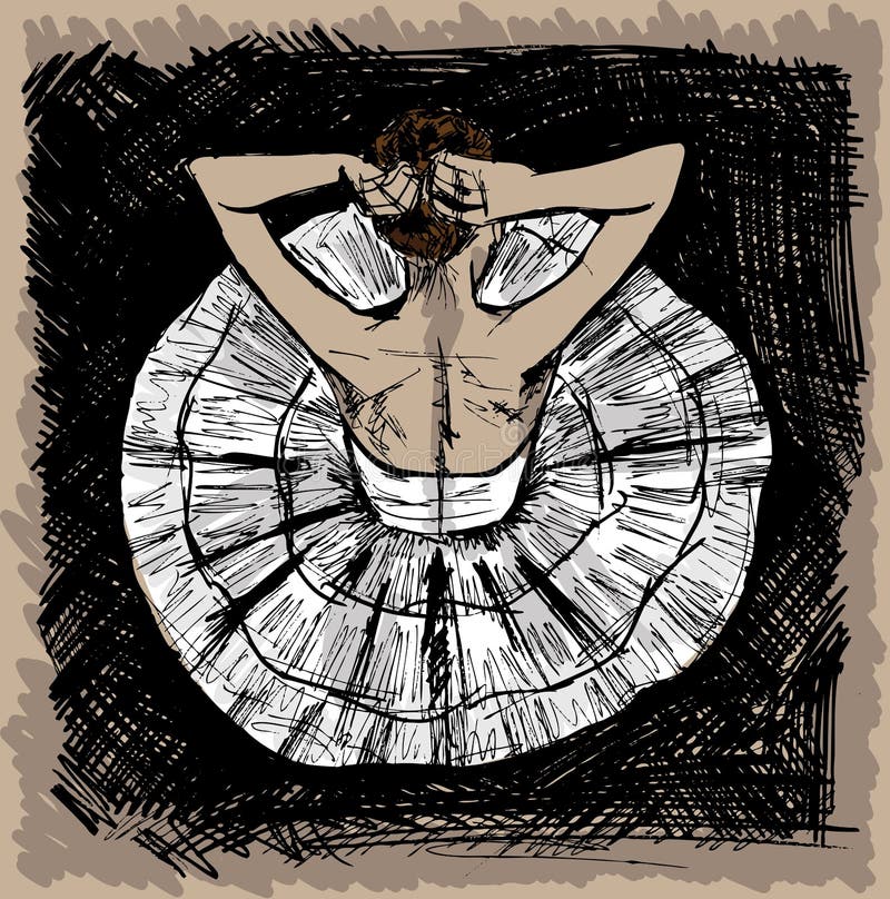 Ballet Dancer illustration stock vector. Illustration of flexibility ...