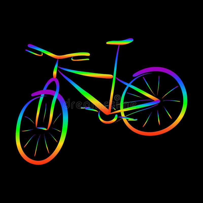 Rainbow Bike Wheels Stock Illustrations – 51 Rainbow Bike Wheels Stock ...