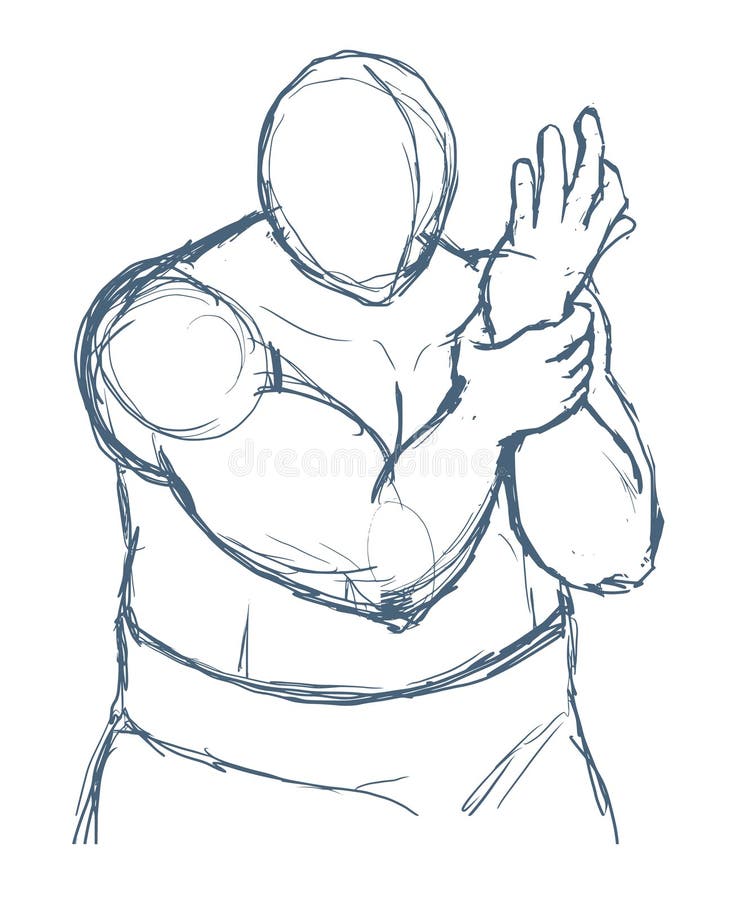 Sketch body human stock illustration. Illustration of comic - 379576179