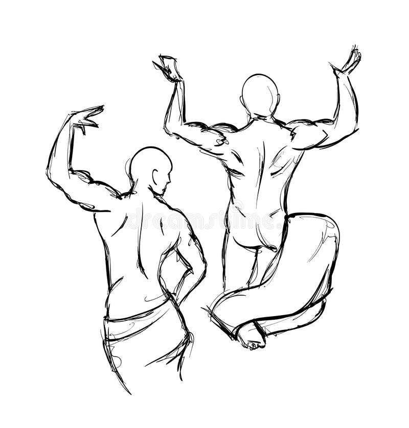 Sketch. Bodybuilding and Powerlifting - Vector Stock Vector ...