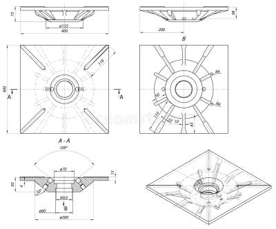 Sketch of Bushing. Vector Image Stock Vector - Illustration of ...