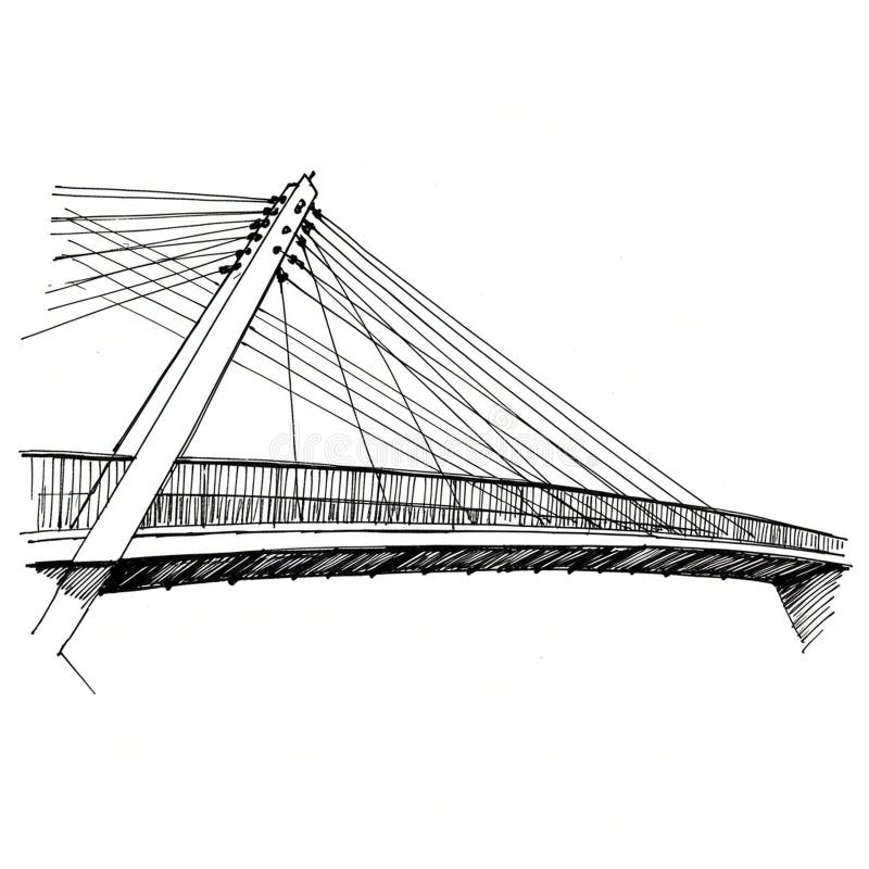 Cablestayed Structure Stock Illustrations – 240 Cablestayed Structure ...