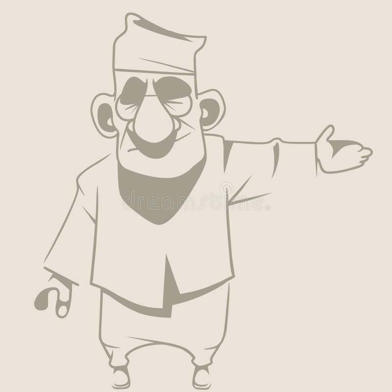 Cartoon Tense Man Bodybuilder Goes Stock Vector - Illustration of ...