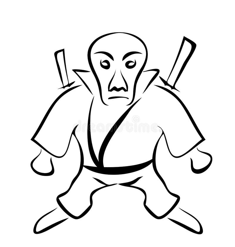 Black White Ninja Stock Illustrations – 4,817 Black White Ninja Stock ...