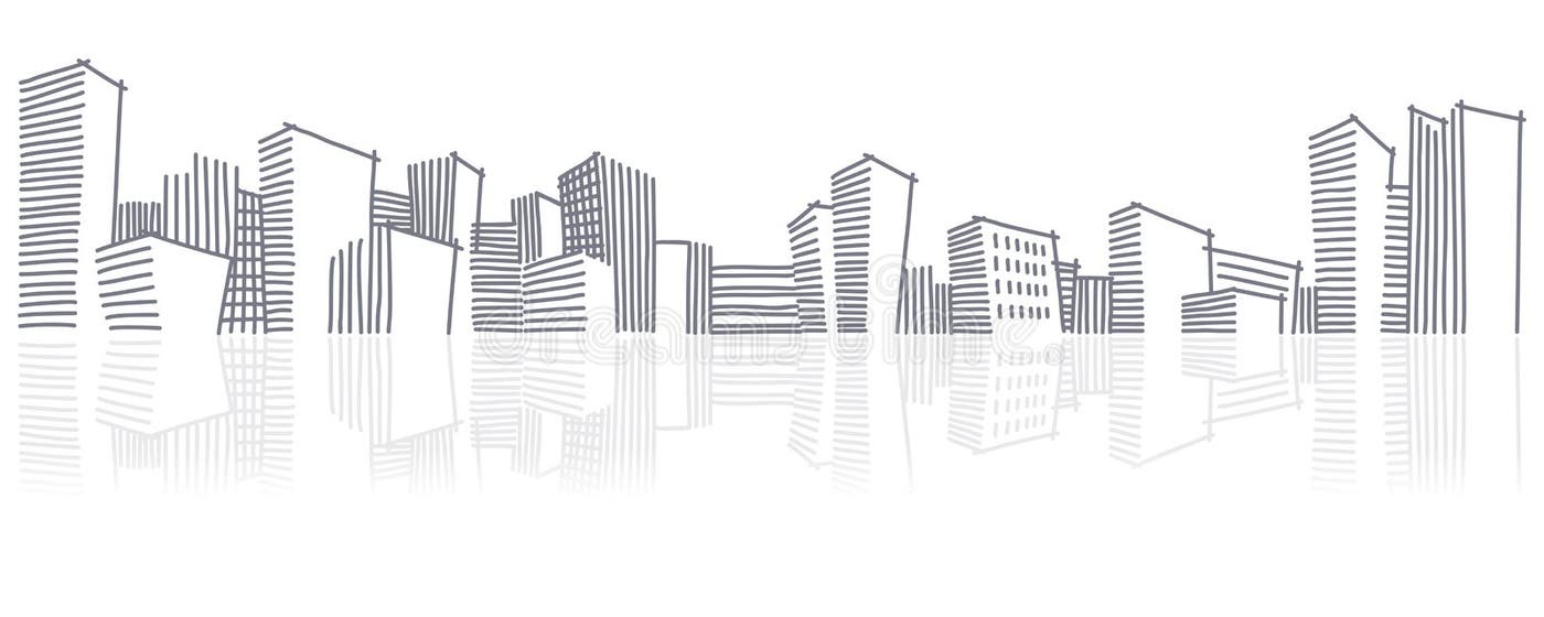 Construction Drawing Skyline Stock Illustrations – 15,665 Construction ...